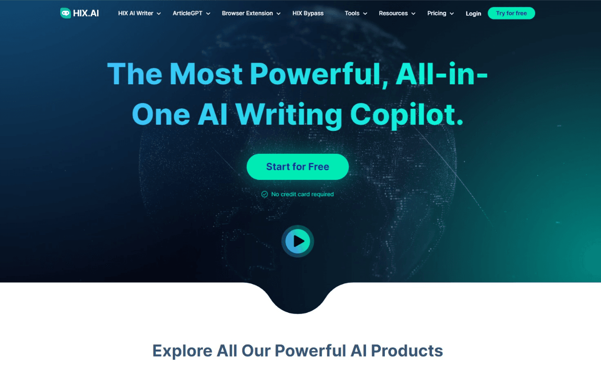 HIX.AI: AI Writing Made Easy