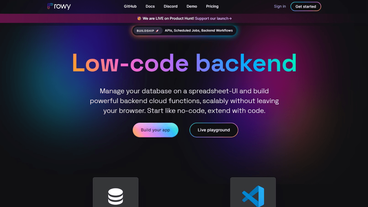 Rowy: Streamline App Building
