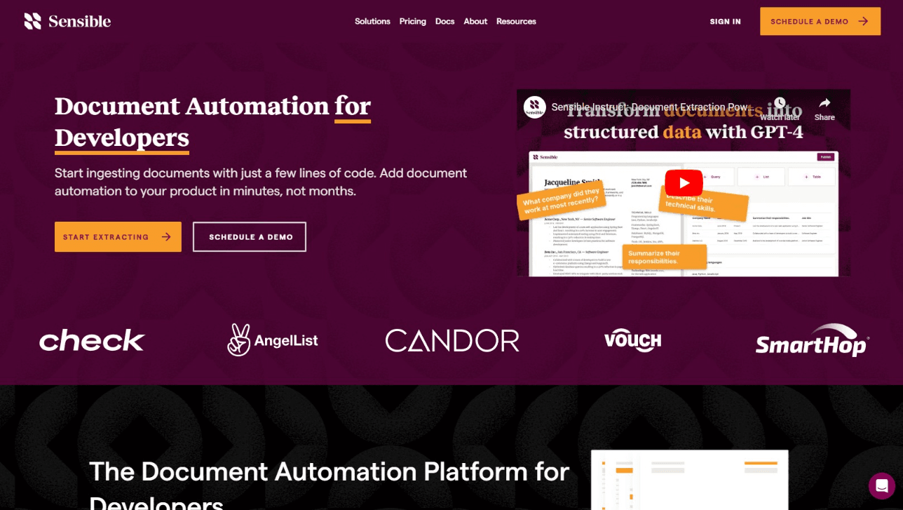 Sensible: Efficient Document Automation